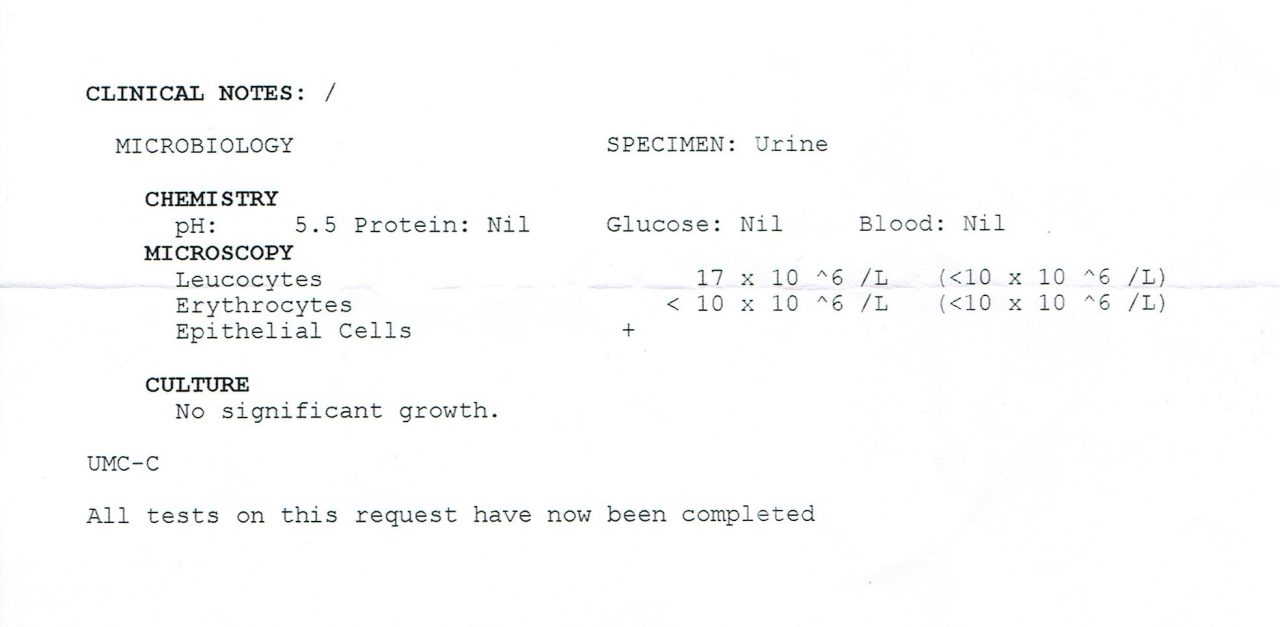 UTI testing - Chronic UTI Australia
